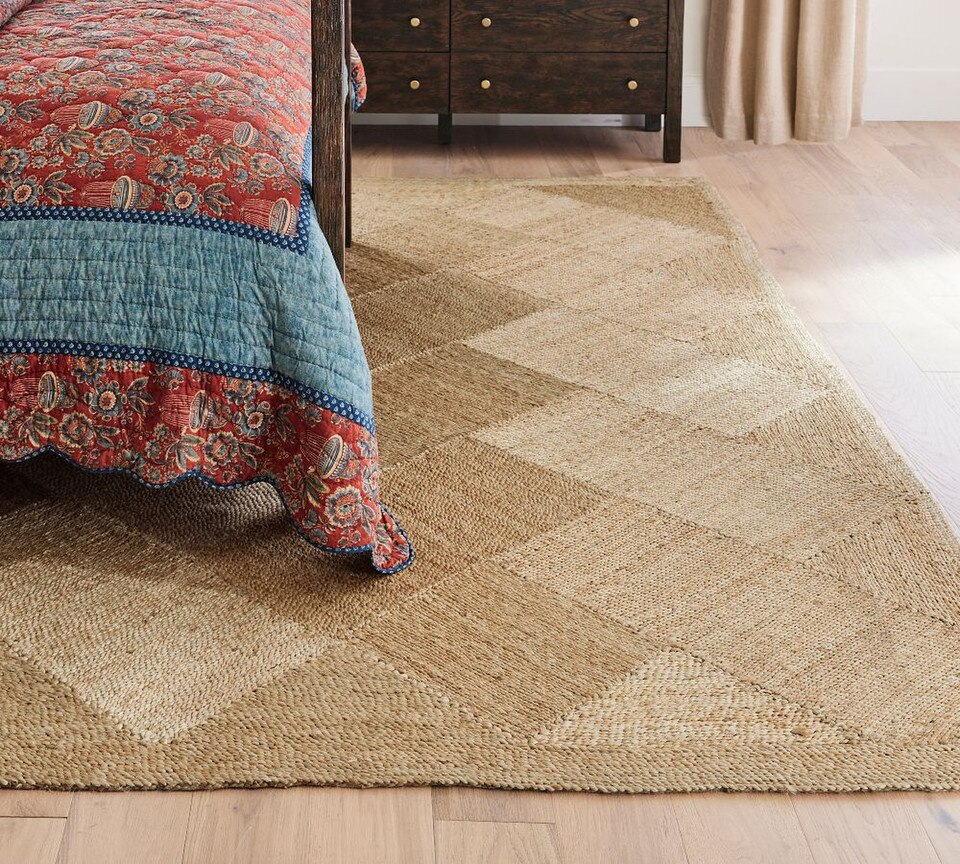 Salvino Diamond Natural Fibre Rug | Pottery Barn Australia